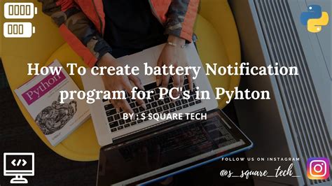 python program how to create battery notification program in python🐍