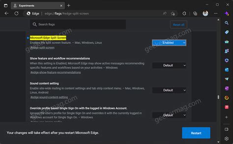 Enable Use Microsoft Edge Split Screen To Compare Two Tabs