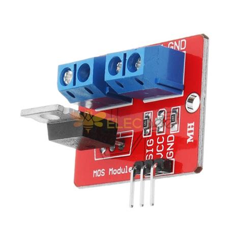 0 24v Top Mosfet Button Irf520 Mos Módulo De Control Del Controlador Para Mcu Arm Raspberry Pi