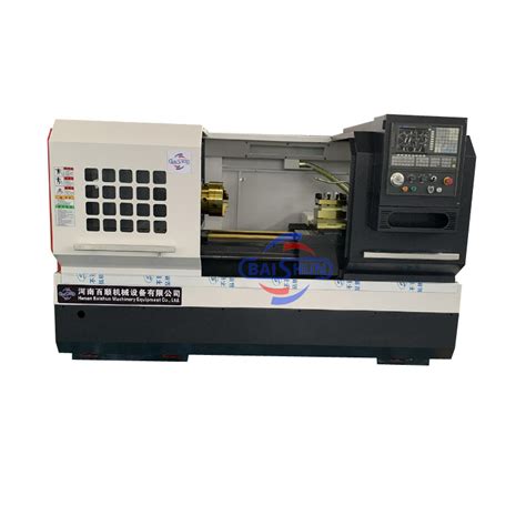 High Speed CNC Lathe Large Spindle Bore Flat Bed Benchtop CNC Metal Lathe Machine Price Flat