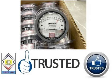 4 Inch 100 Mm Gemtech Differential Pressure Gauge In Dadri Uttar