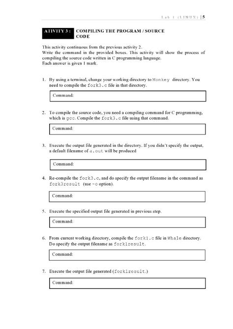 Solved ACTIVITY BASIC LINUX COMMANDS Write Down Chegg