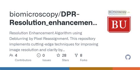 Dpr Resolutionenhancementwithdeblurringbypixelreassignmentpythondprpythonnvidiareadme