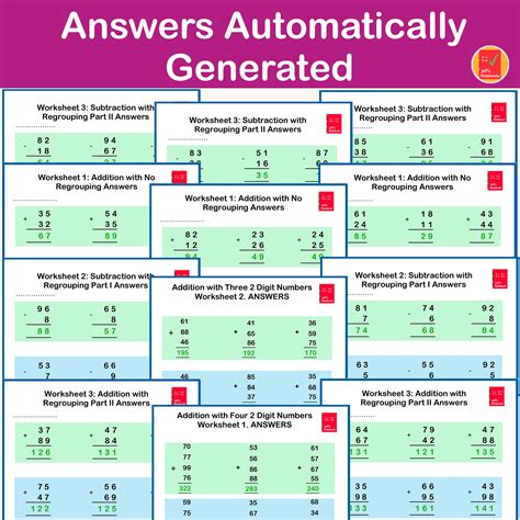 Add Subtract Digit Numbers With Without Regrouping Teaching Resources