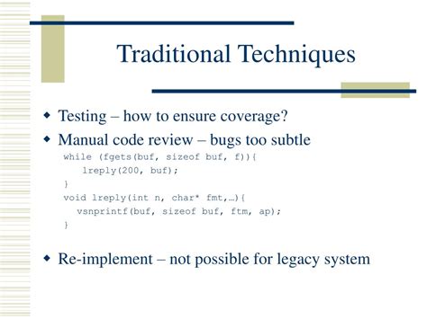 Ppt Detecting Format String Vulnerabilities With Type Qualifier