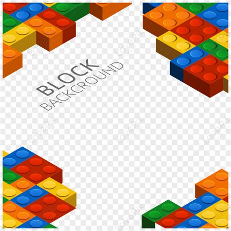 Cartoon Lego Three Dimensional Puzzle Border Shape Toy Stereoscopic Png Free Download And