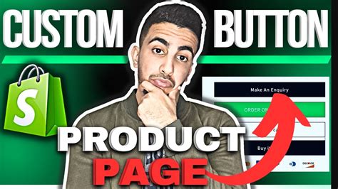 How To Add Custom Button To Product Page In Shopify Youtube