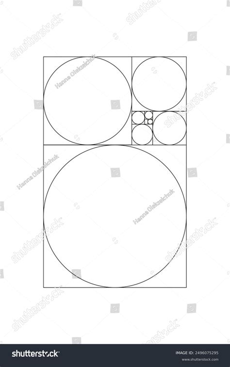 Golden Ratio Template Method Golden Section Stock Vector Royalty Free