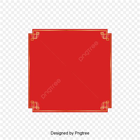 Red Text Box PNG Picture Red Traditional Text Box Border Text Box Texture Tradition PNG