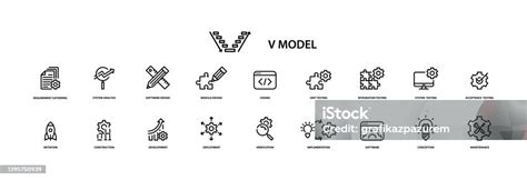 V 모델 소프트웨어 개발 방법론 아이콘입니다 벡터 아이콘에 대한 스톡 벡터 아트 및 기타 이미지 아이콘 컴퓨터 소프트웨어