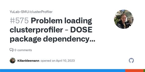 Problem Loading Clusterprofiler DOSE Package Dependency Version Issue YuLab SMU
