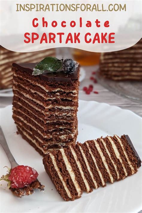 Chocolate Spartak cake – most delicious Russian layer cake