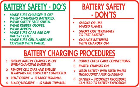 Battery Safety Dos And Donts