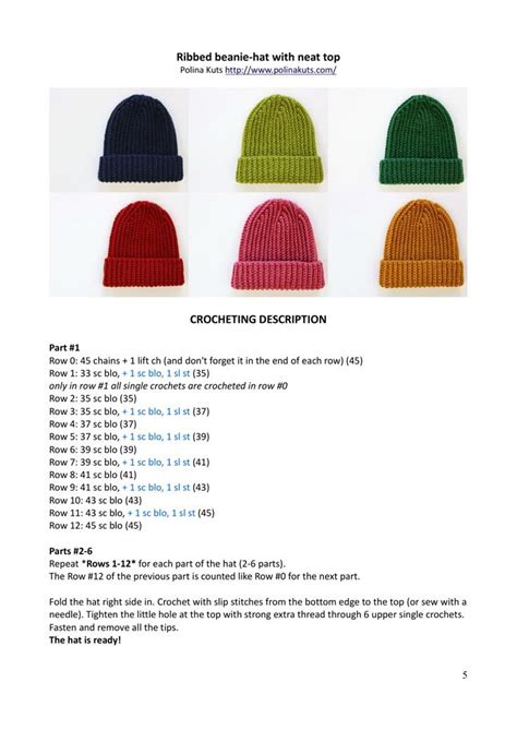 Free Crochet Beanie Pattern In All Sizes Artofit