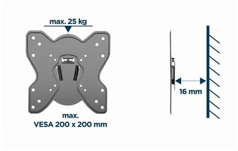 Printmania D O O Gembird Wm 42f 03 Tv Stenski Nosilec 23 42 črn