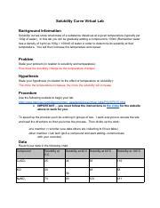Solubility Curve Virtual Lab Pdf Solubility Curve Virtual Lab Background Information