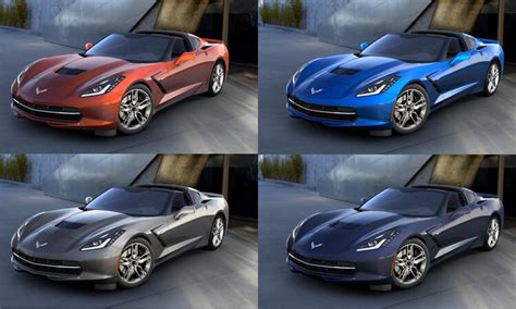 2014 Corvette Exterior Color Chart C7 Exterior Accessories