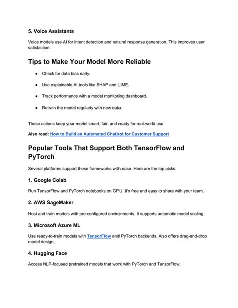 Tensorflow Vs Pytorch Quick Framework Overview Pdf