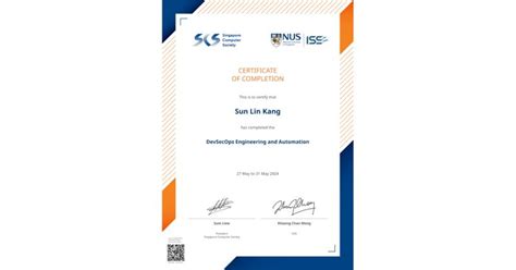 sun lin kang on linkedin devsecops engineering and automation sun lin kang national university…