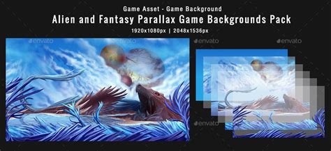 5 fantasy and medieval game backgrounds parallax and stackable game assets