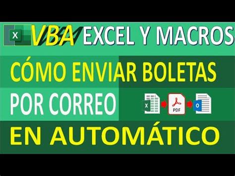 curso de macro Generar archivo PDF y enviar correo en automático YouTube