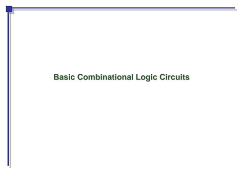 SOLUTION: Combinational logic circuits 1 - Studypool