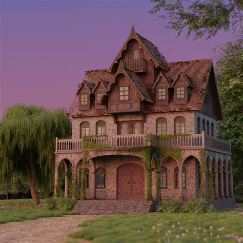 Artstation Fancy House In The Forest