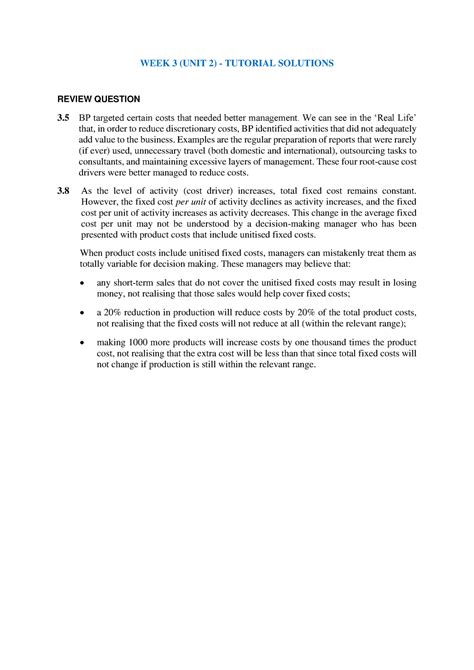 week 3 tutorial solutions week 3 unit 2 tutorial solutions review