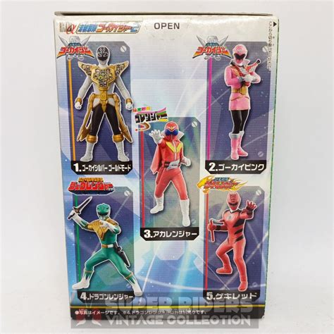 Hd Alpha Super Sentai Power Rangers Set Of 5 ~ Gokaiger Gokai Silver Gold Mode Gokai Pink