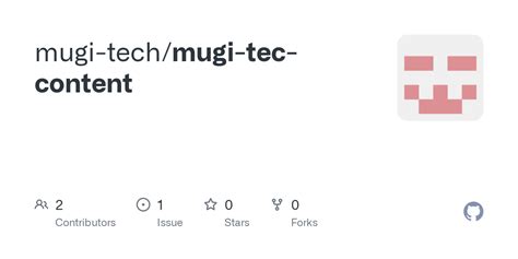 GitHub Mugi Tech Mugi Tec Content