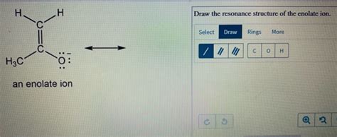 Solved Draw the resonance structure of the enolate ion. | Chegg.com