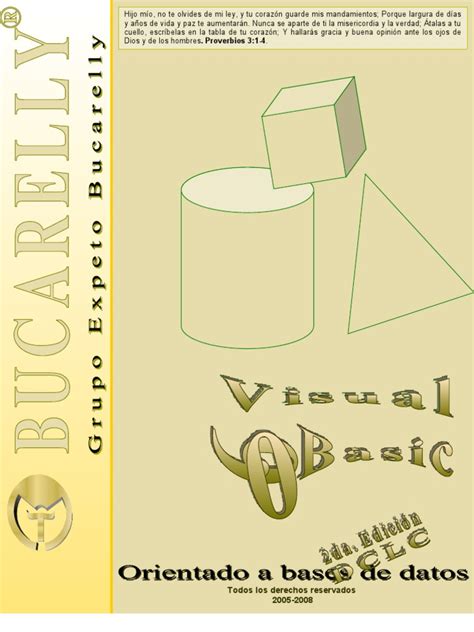 Libro Visual Basic Iiversion Oro Dclc Pdf Objeto Informática