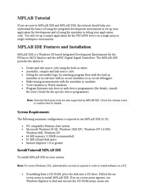 Mplab Tutorial V662 Pdf Integrated Development Environment