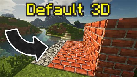 Default 3d Minecraft Texture Pack 18 1710 Youtube Default 3d Texture