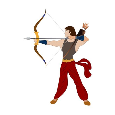 Warrior Angel With Bow And Arrow