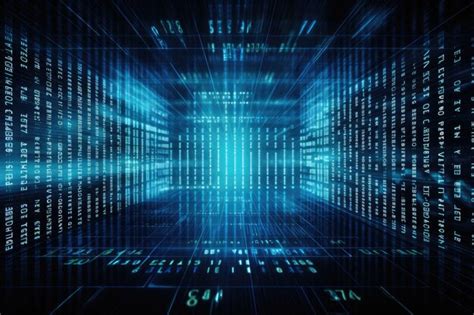 Premium Photo Abstract Technology Background With Binary Code 3d