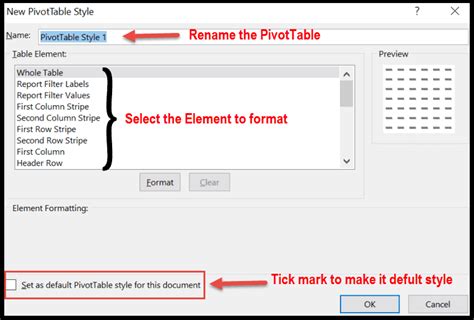 Pivot Table Formatting