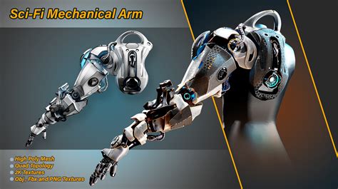 ArtStation - Sci-Fi Mechanical Arm / FBX, Obj | Game Assets