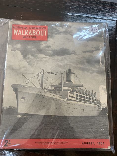Bulk Lot Australian Geographic Walkabout 1954 The Mid Centurion Mid