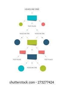 Flow Chart Scheme Infographics Elements Vector Stock Vector Royalty