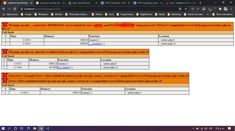 Mysqli ¿por Que Me Salen Estos Errores Al Realizar Mi Conexión A La