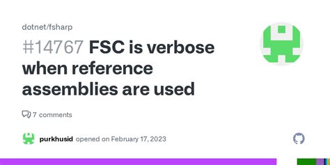 fsc is verbose when reference assemblies are used · issue 14767