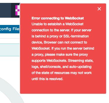 Rancher 2 HA Setup Error Connecting To WebSocket SUSE Rancher Prime SUSE