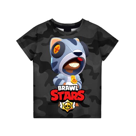 Brawl Stars Leon The Stray T Shirt Tees Brawler Stars