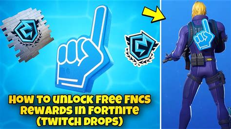 How To Get FREE FNCS REWARDS In Fortnite! NUMBER ONE BACK BLING, SPRAY & MORE (Twitch Drops ...