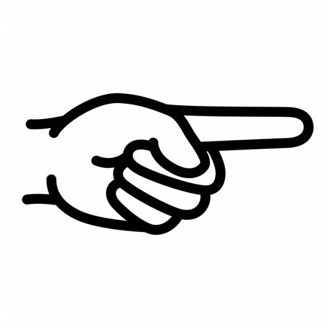 Hand Pointer Arrow Direction Finger Gesture Navigation Icon