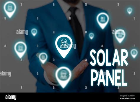 Handwriting Text Solar Panel Conceptual Photo Designed To Absorb Suns Rays Source Of Energy