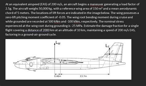 Solved At An Equivalent Airspeed Eas ﻿of 200ms ﻿an
