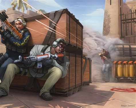 Illustration I Did Of The Cs On The Mirage Map I Really Like This Map And The Characters And I