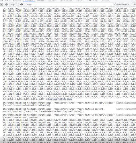 Heavy Logs In Browser Console · Issue 155 · Starknet Ioget Starknet